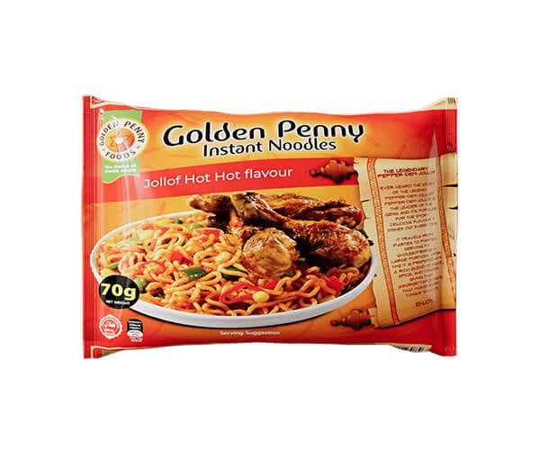Golden Penny Jollof Hot Hot Noodles 70g - Walmart.com