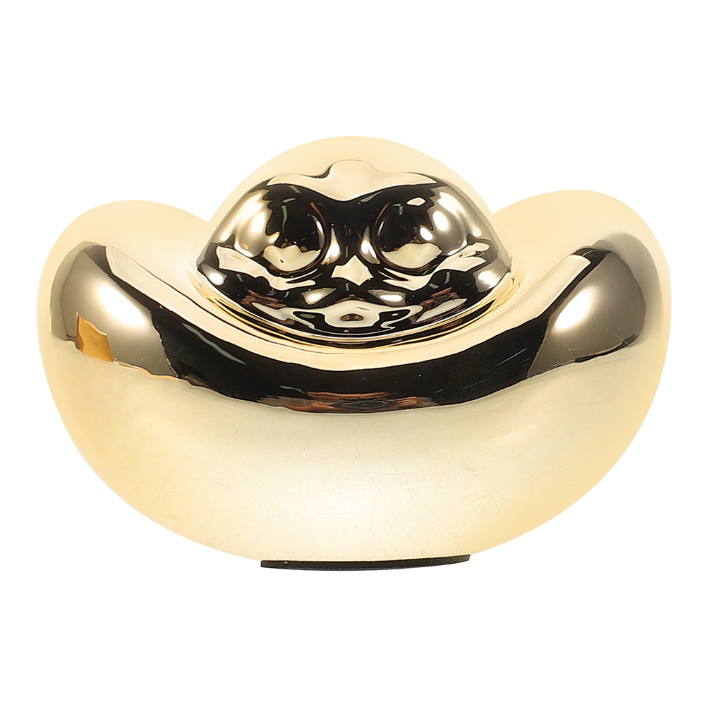 Golden Piggy Bank 2025 Zodiac Snake Ceramic Money Bank Feng Shui Ingot ...