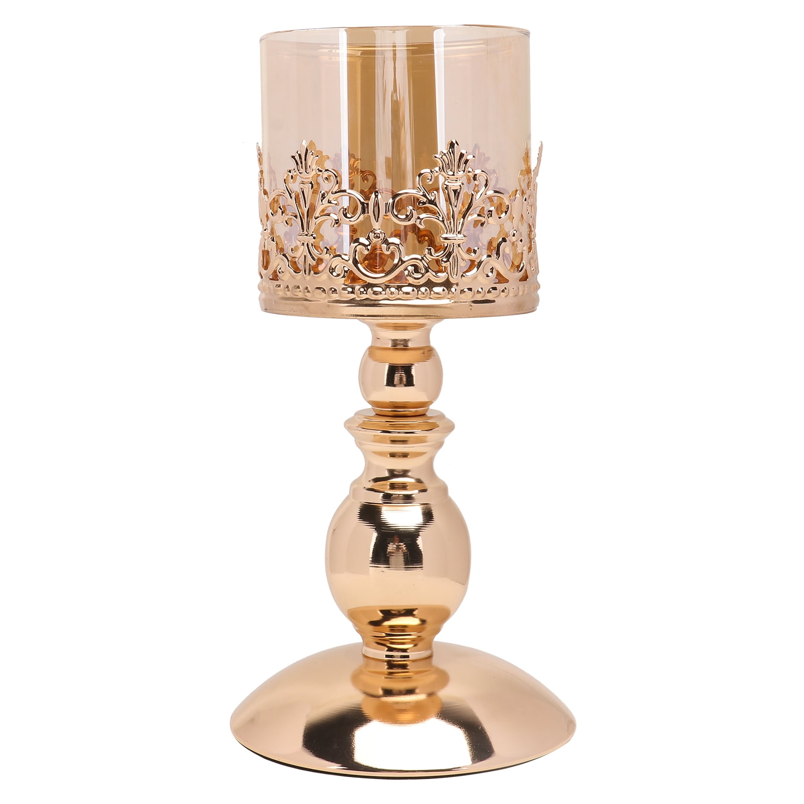 Golden Pillar Candle Holder Modern Luxury Candlestick for Wedding ...