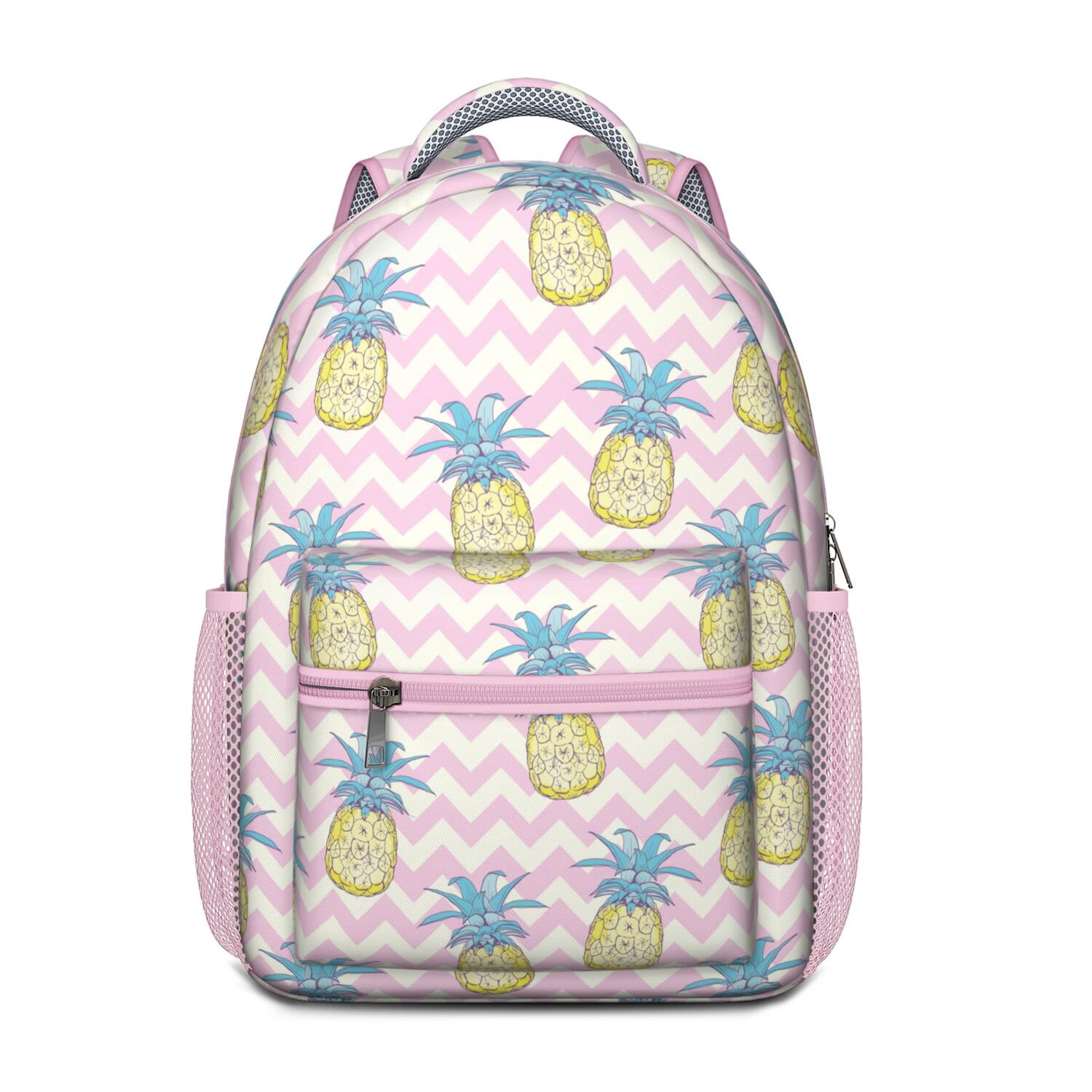 Golden Pineapple Backpack with Tropical Hawaii Fruit Pattern Exotic ...