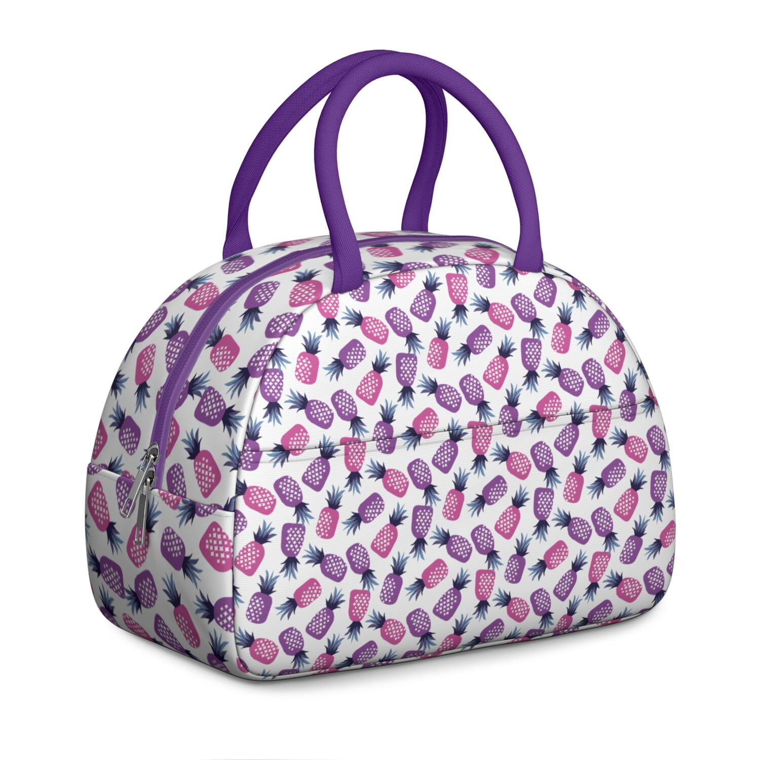 Golden Pineapple Lunch Bag Women – Tropical Fruit Design Reusable Tote ...