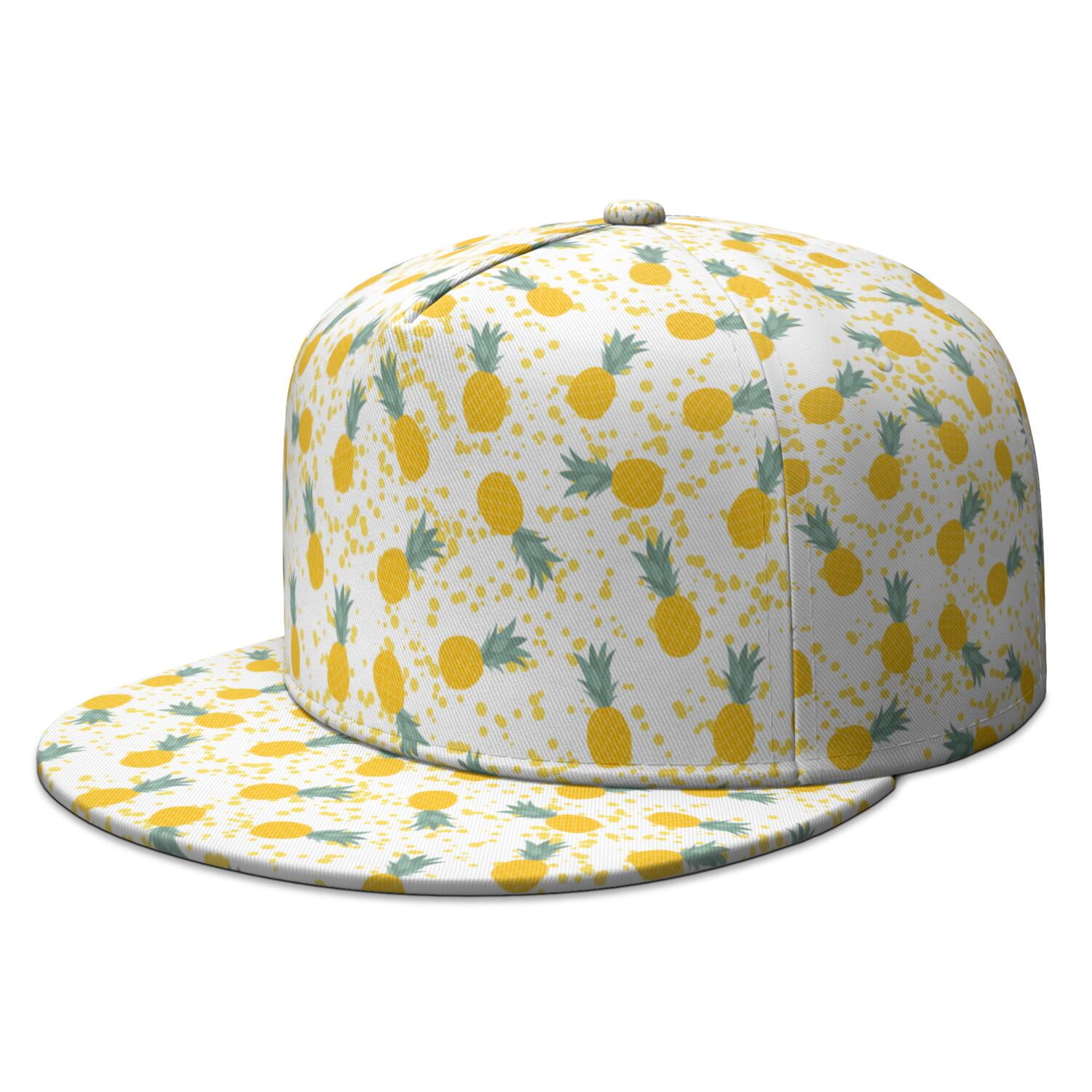 Golden Pineapple Snapback - Pineapple and Sunshine Print Adjustable Cap ...