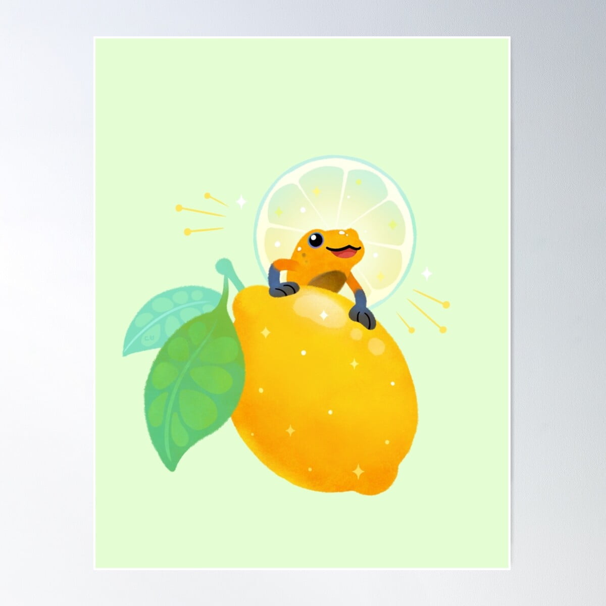 Golden Poison Lemon Sherbet 1 Poster Wall Art, Modern Wall Decor For ...