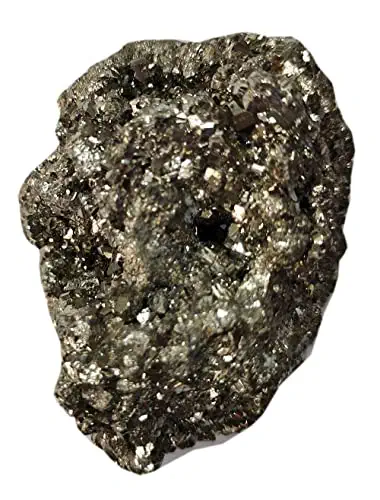 Golden Pyrite Crystal Fools Gold I194Gm Single Piece Natural Rough Peru ...