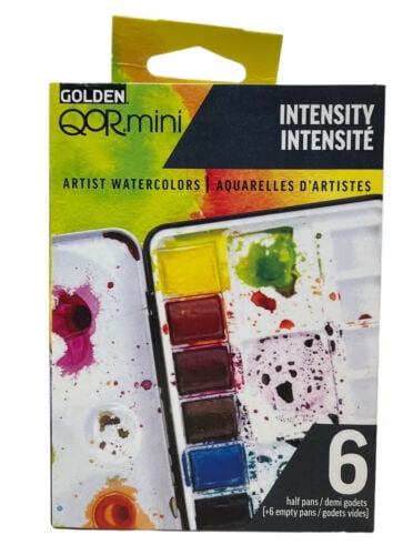 Golden QOR Mini Intensity Artist Watercolour Set - 6 Half Pans ...