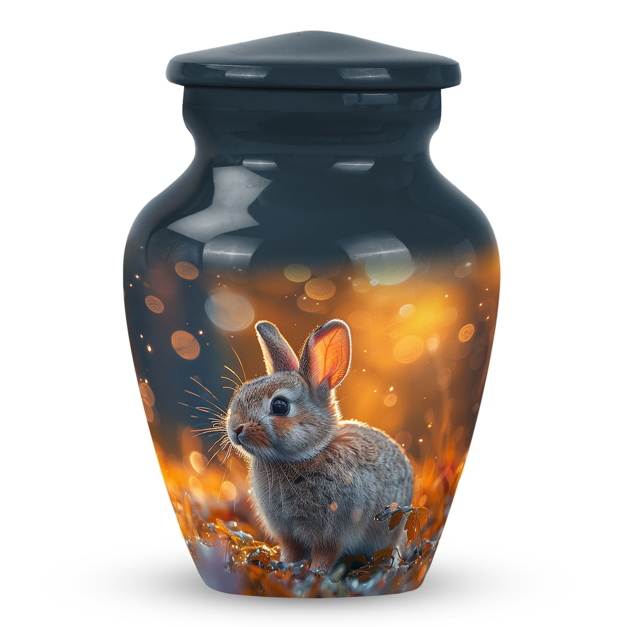 Golden Rabbit Hour Bunny Funeral Urns For Human Ashes Adult - Burial ...
