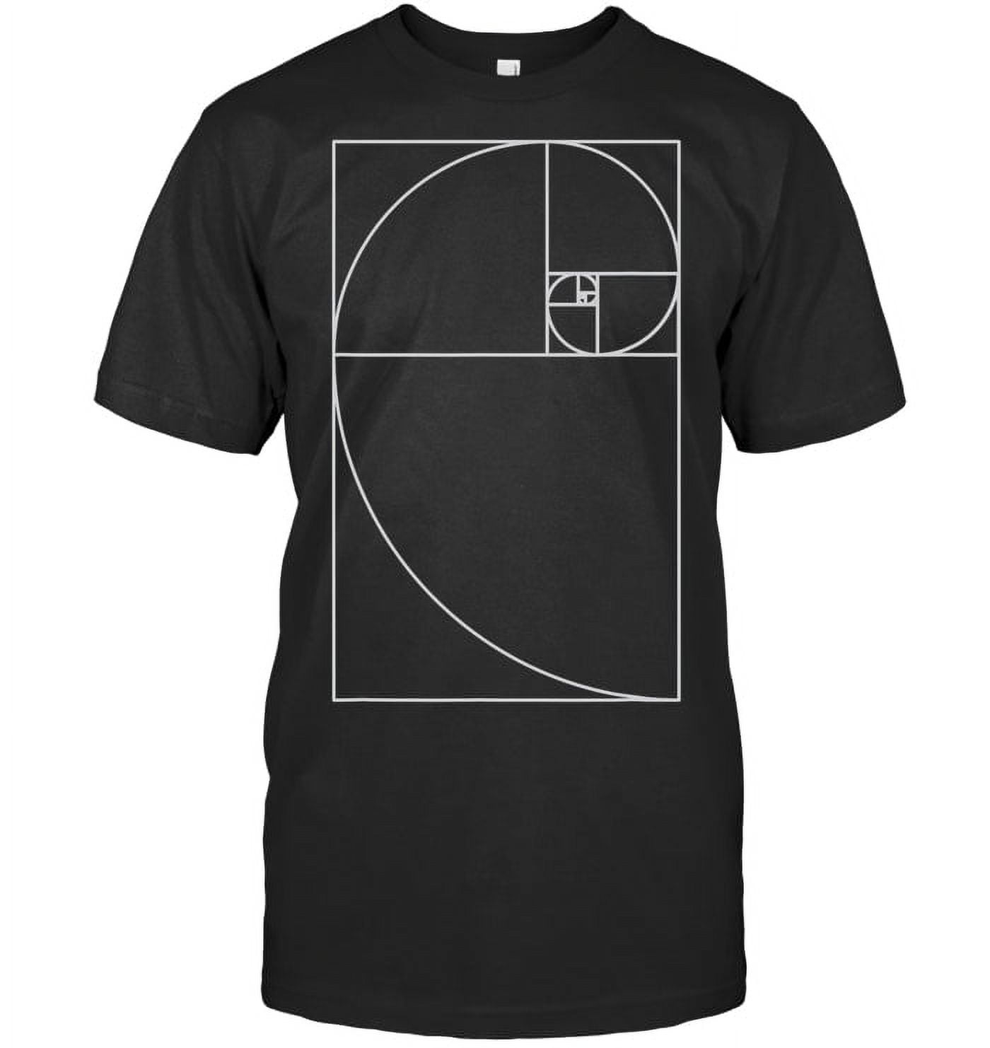 Golden Ratio 1618 The Fibonacci Spiral Photography T Shirt - Walmart.com