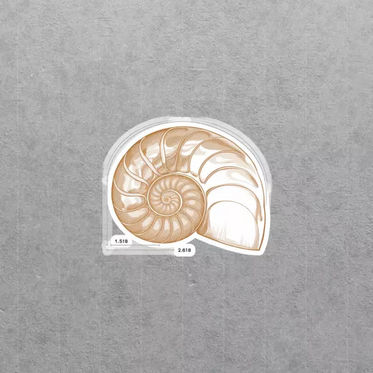 Golden Ratio Fibonacci Spiral Science Math Art Sticker Decalphone Decal Water Bottle Stickers ...