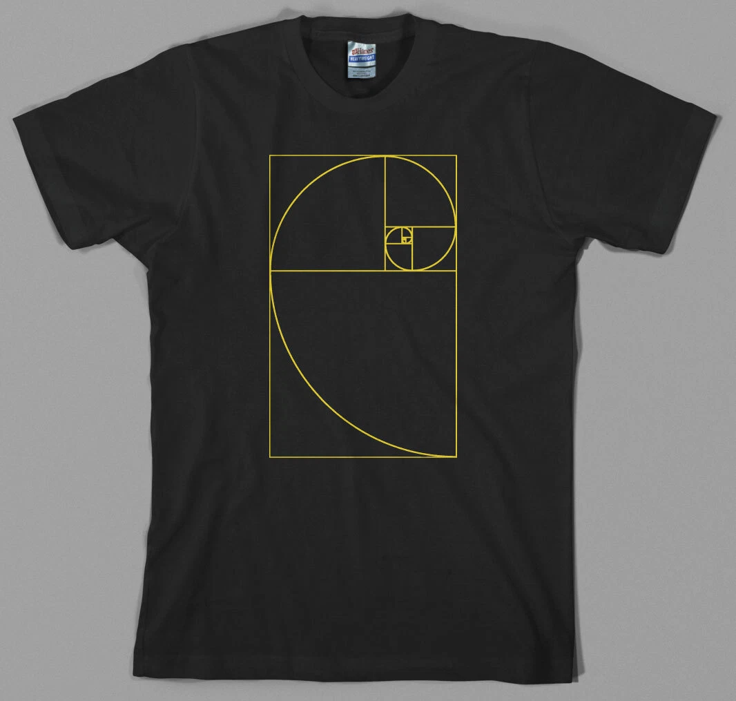 Golden Ratio T Shirt Fibonacci Spiral DaVinci Tool God Geek Universe ...