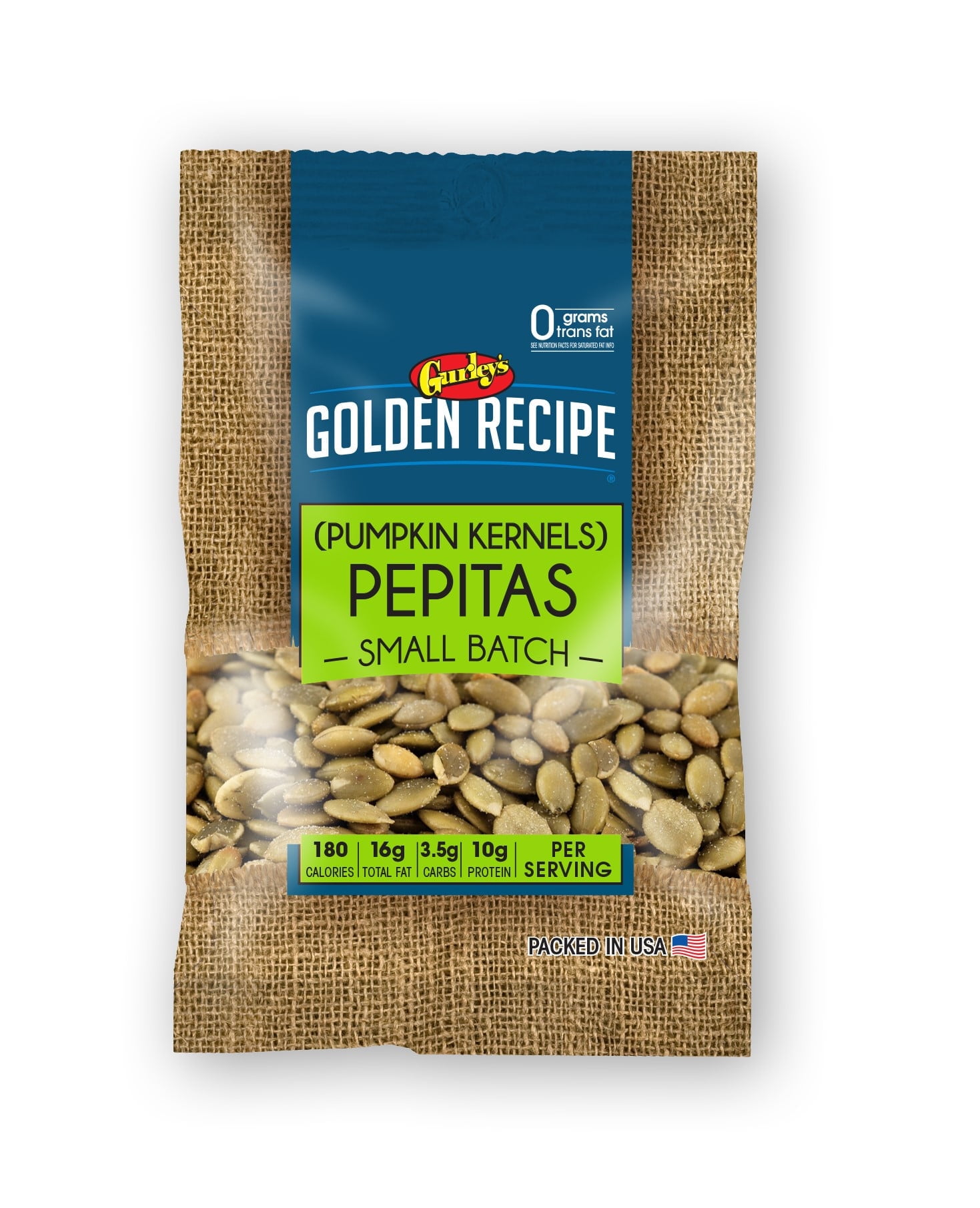 Gurley's Golden Recipe Pepitas, Raw Pumpkin Kernels, 3.2 oz (Pack of 8 ...
