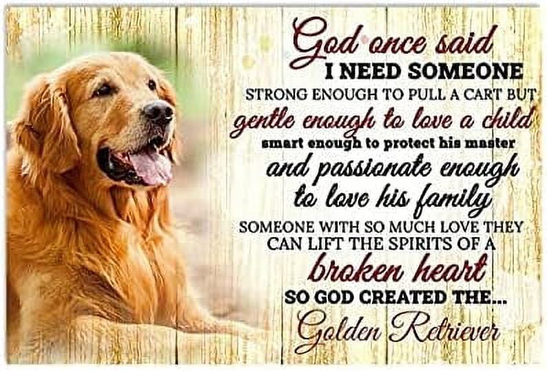 Golden Retriever 500 Pieces Puzzle for Adult - God Once Said - Dog ...
