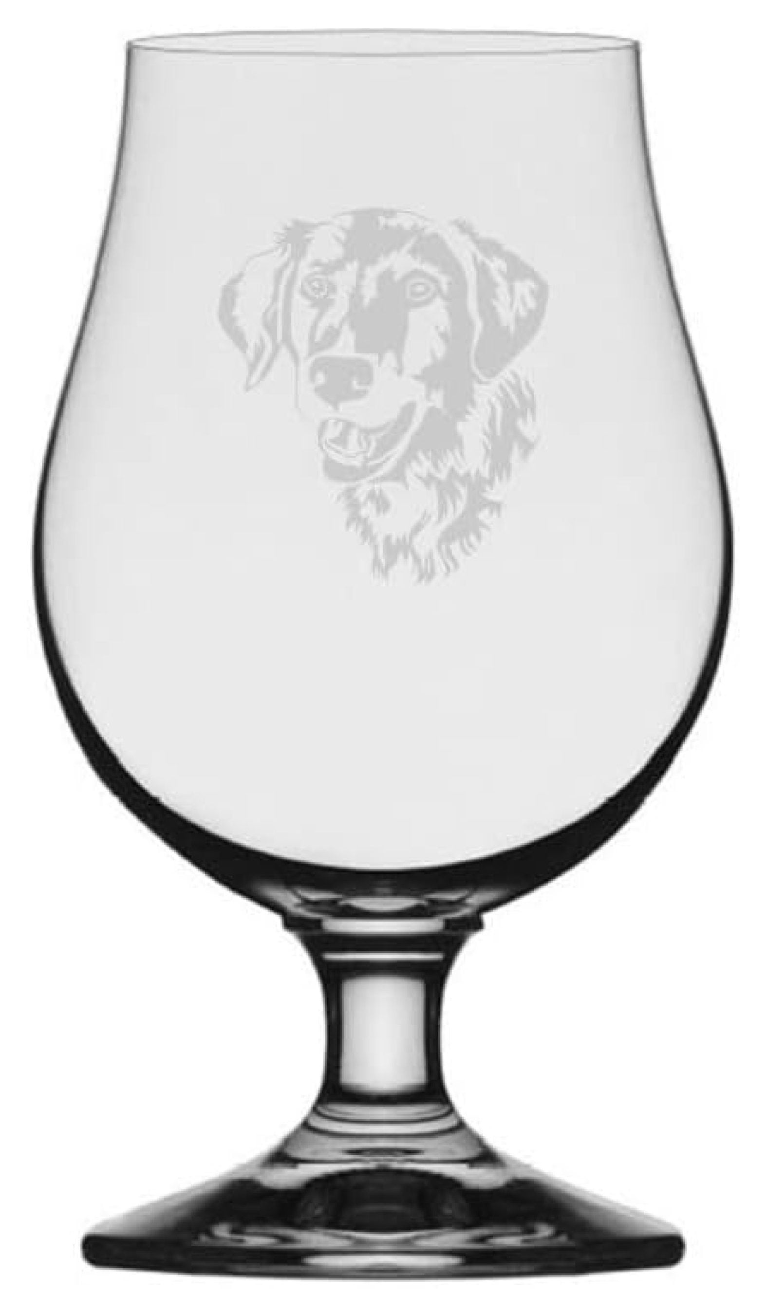 Golden Retriever (Alternate) 2 Dog Themed Etched 13.25oz Iona Beer ...