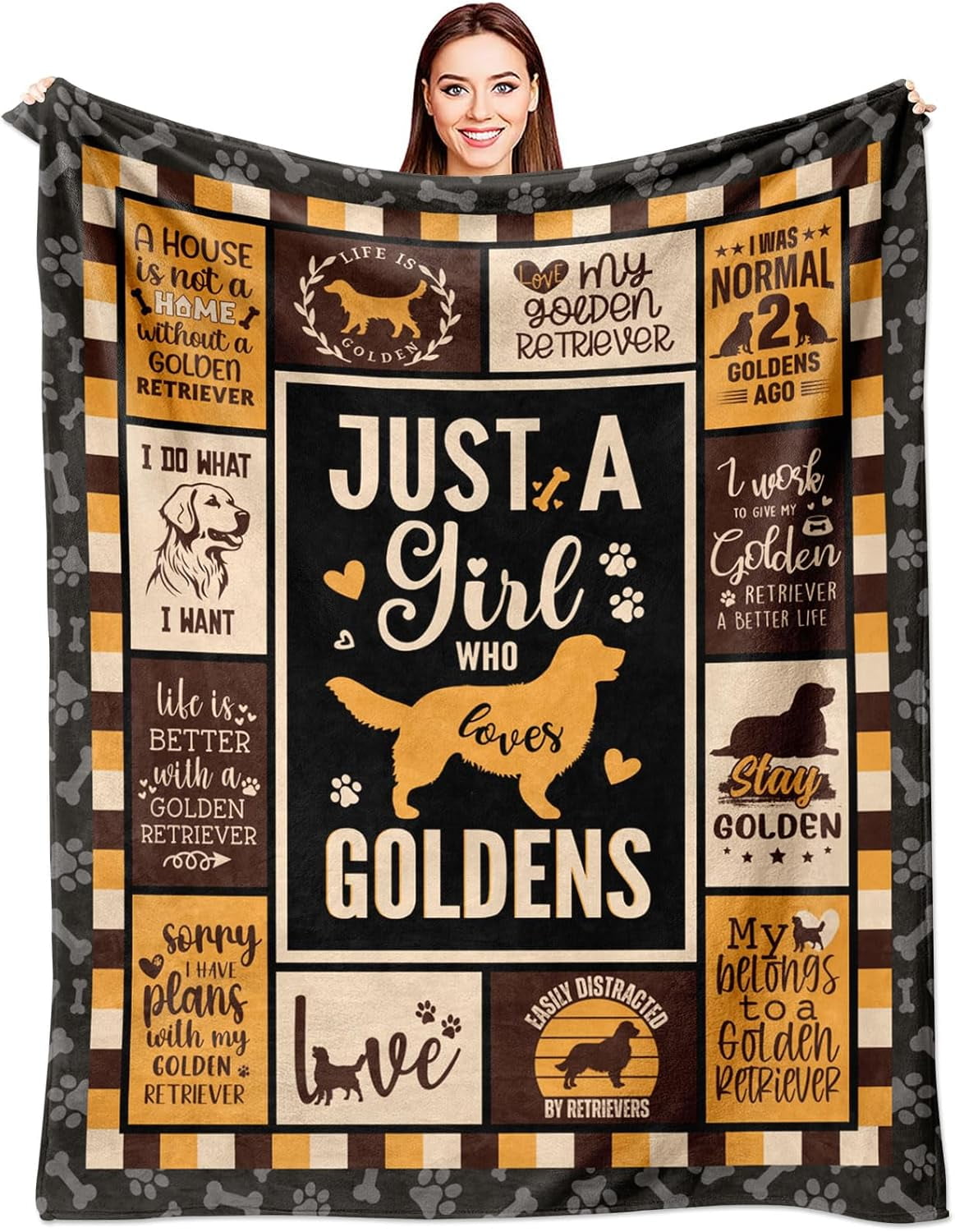 Golden Retriever Blanket - Golden Retriever Gifts - Golden Retriever ...