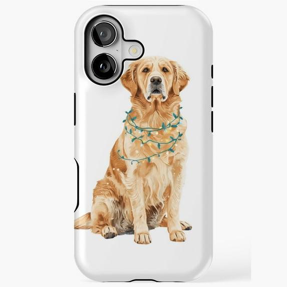 Golden Retriever Christmas Case for iPhone 11 12 13 14 15 16 17 Pro Max ...