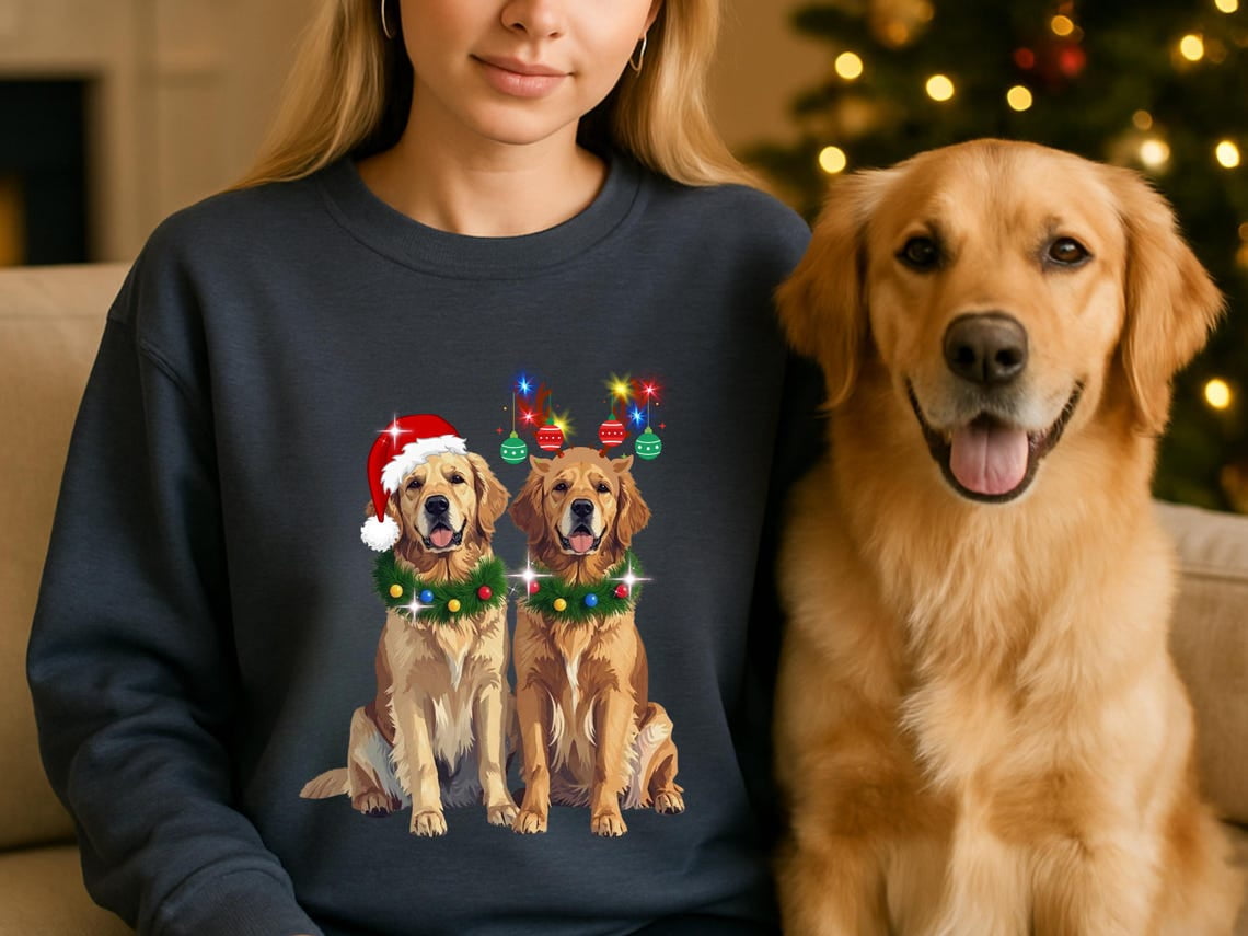 Golden Retriever Christmas Sweatshirt | Golden Mum Sweater | Dog Lover ...