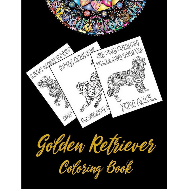 golden retriever coloring pages free