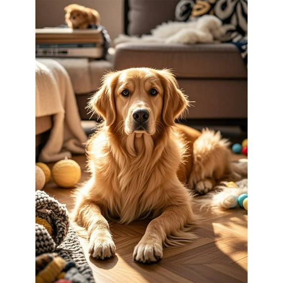 Golden Retriever Diamond Painting DIY Kits 5D Diamond Art Full Round ...