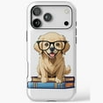 Golden Retriever Dog Book Case for iPhone 11 12 13 14 15 16 17 Pro Max ...