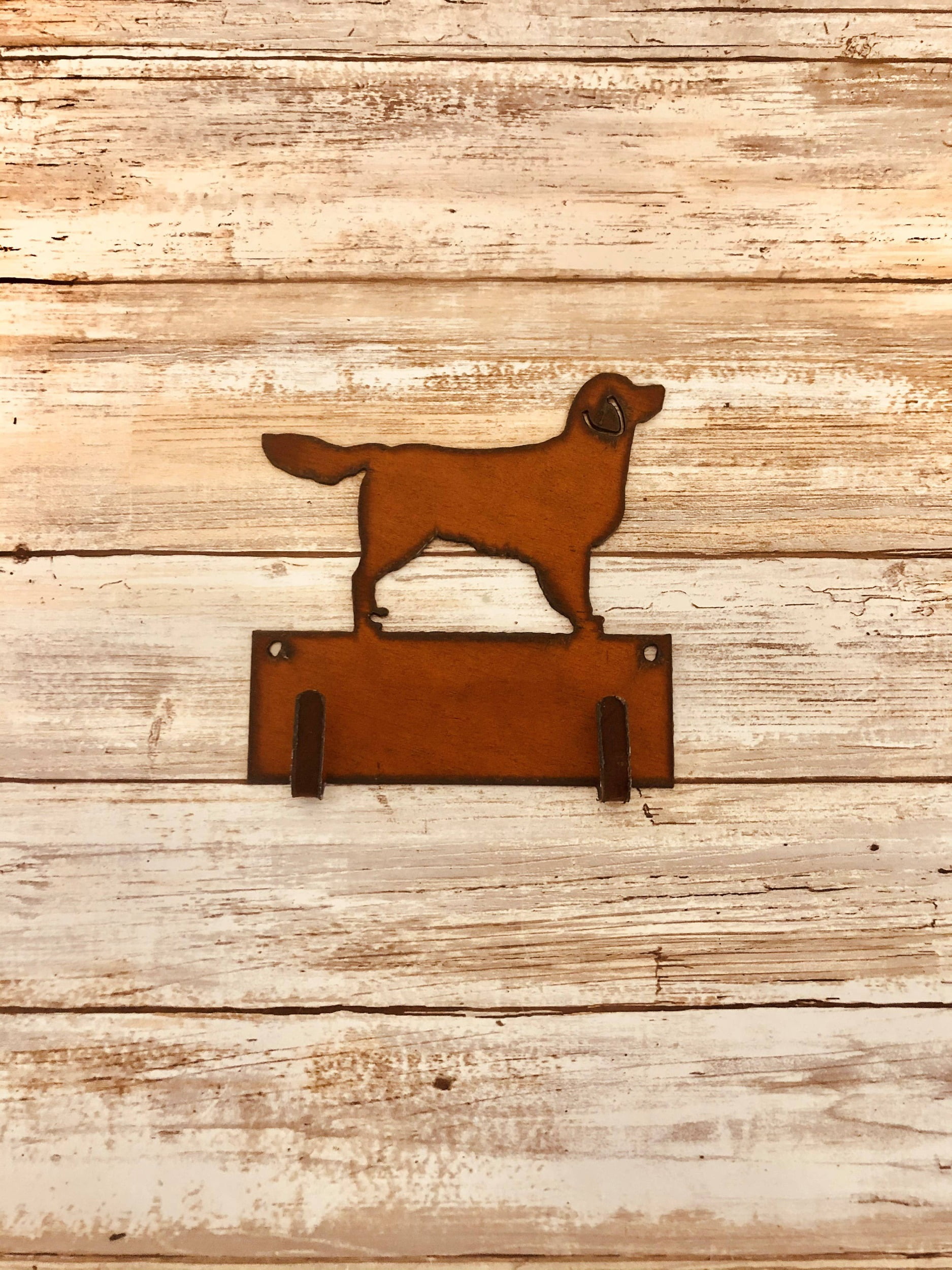 Golden Retriever Dog Breed Double key hook leash holder - Walmart.com