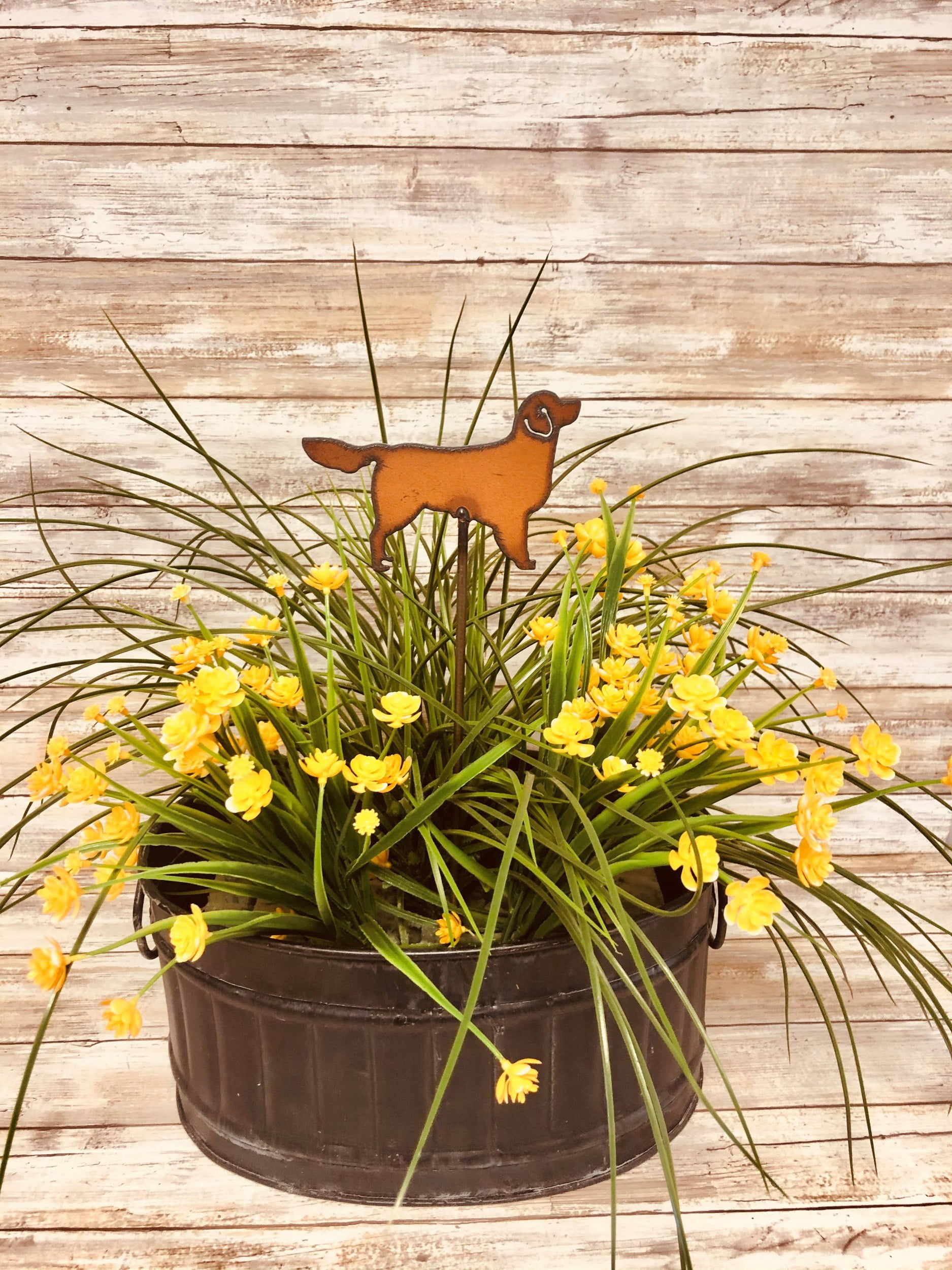 Golden Retriever Dog Garden Plant Stake - Walmart.com
