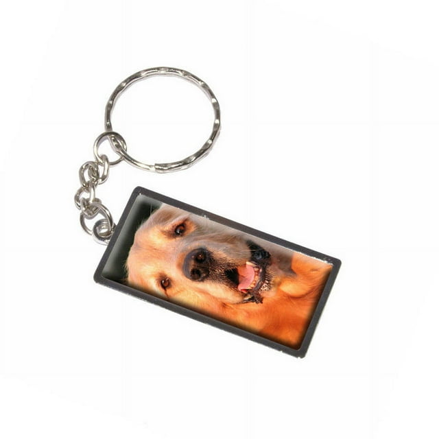 Golden Retriever Dog Keychain Key Chain Ring - Walmart.com