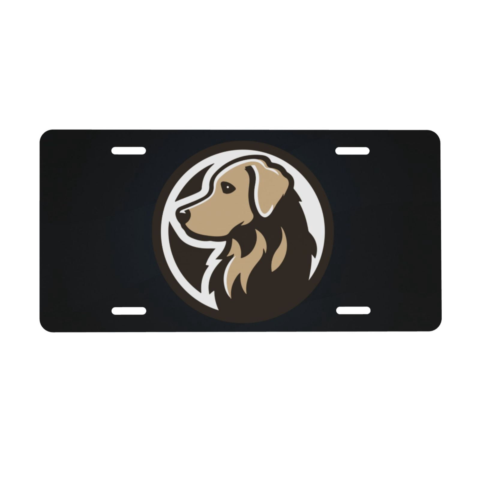 Golden Retriever Dog Logo License Plate 6x12 Inch Thickening Aluminum ...