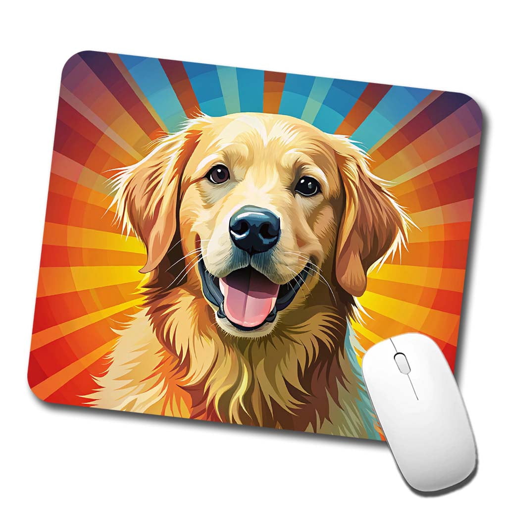 Golden Retriever Dog Pop Art Mouse Pad Low Profile Gaming Mat - Walmart.com