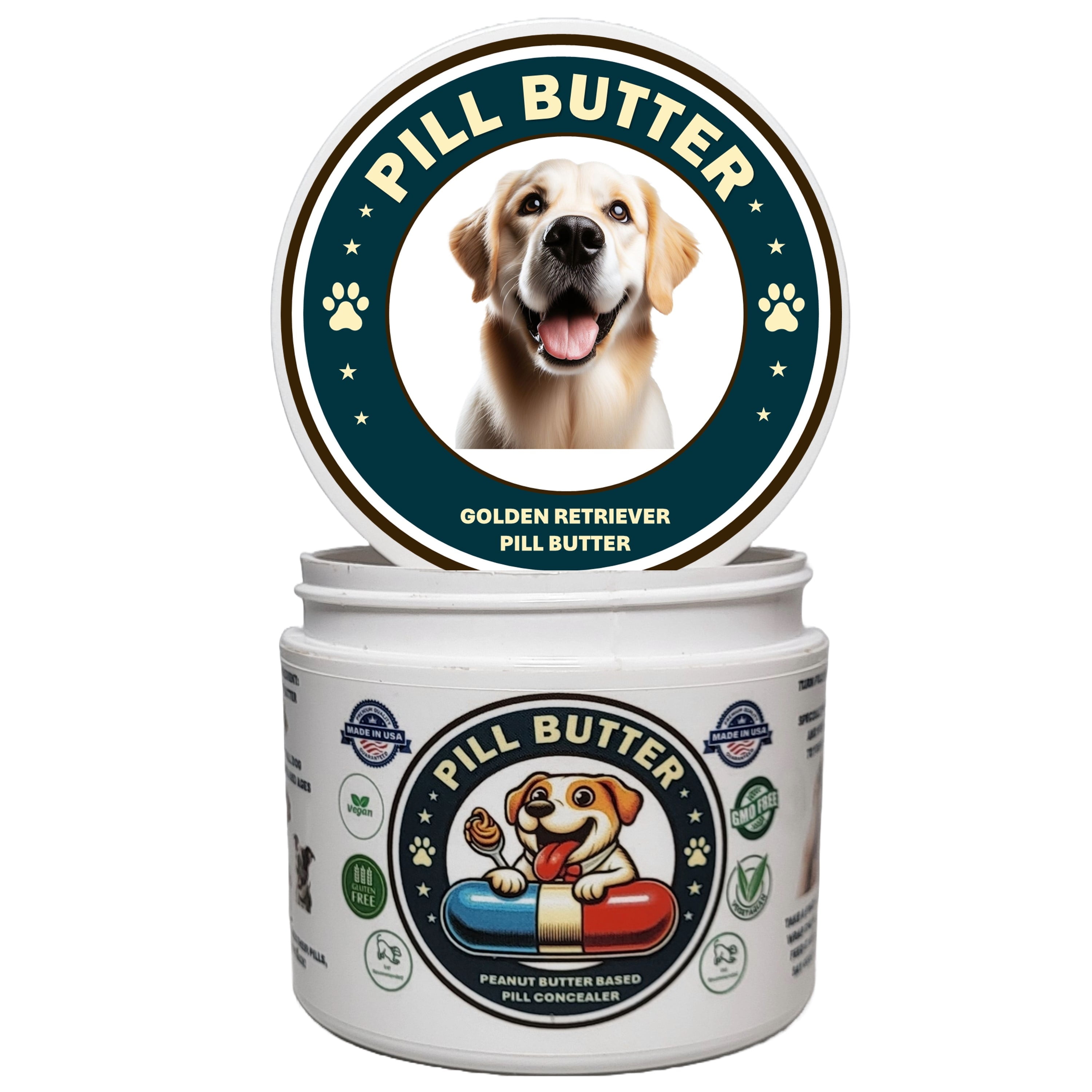 Pill Butter: Golden Retriever Dog Treats to Wrap Pills - Moldable Non ...