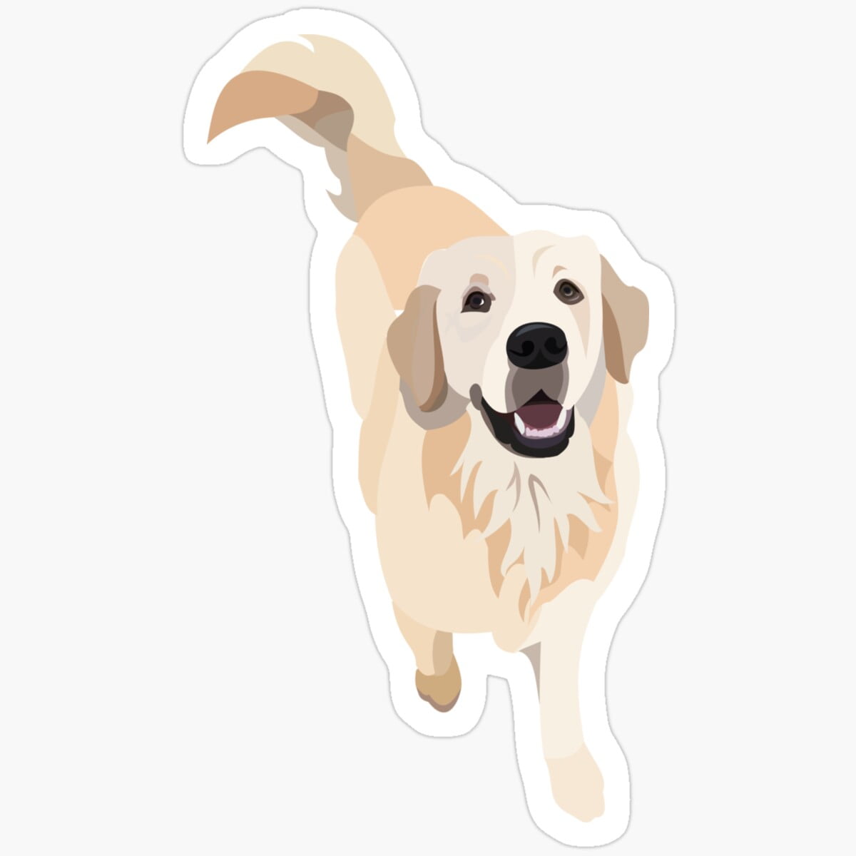 Golden Retriever Doggo Sticker. Gift For You - Decorate Laptops, Water ...