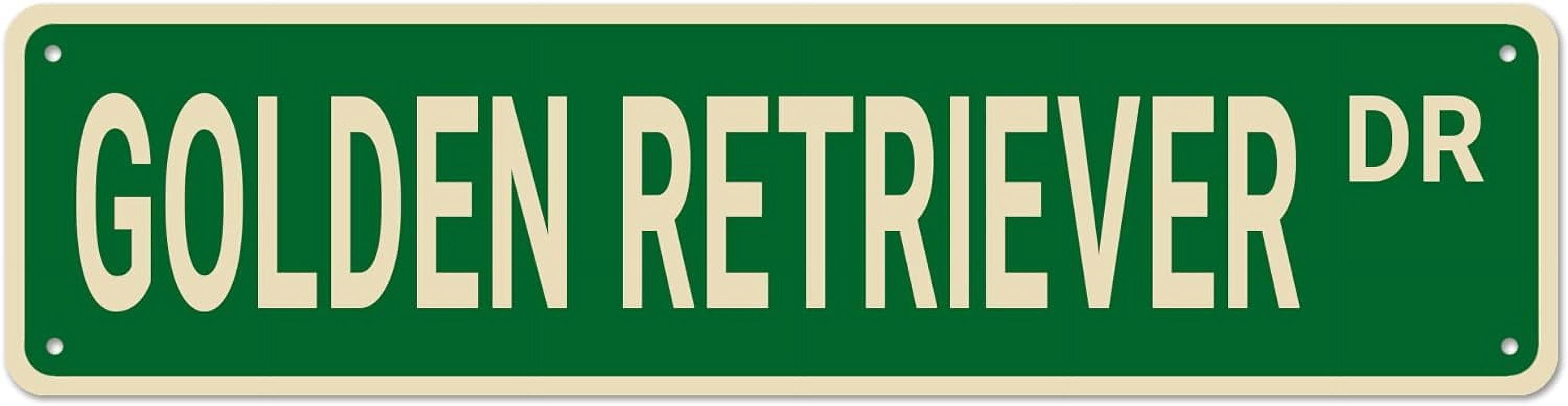 Golden Retriever Dr Street Signs, Golden Retriever Dog Sign Golden ...
