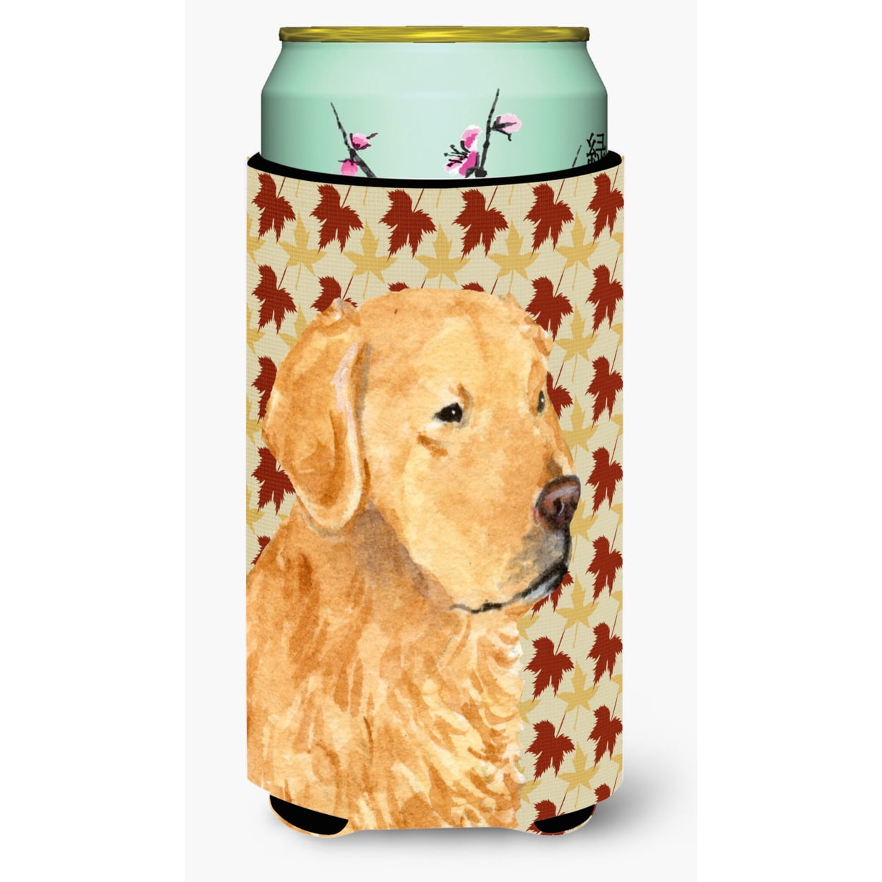 Golden Retriever Fall Leaves Portrait Tall Boy Hugger - Walmart.com