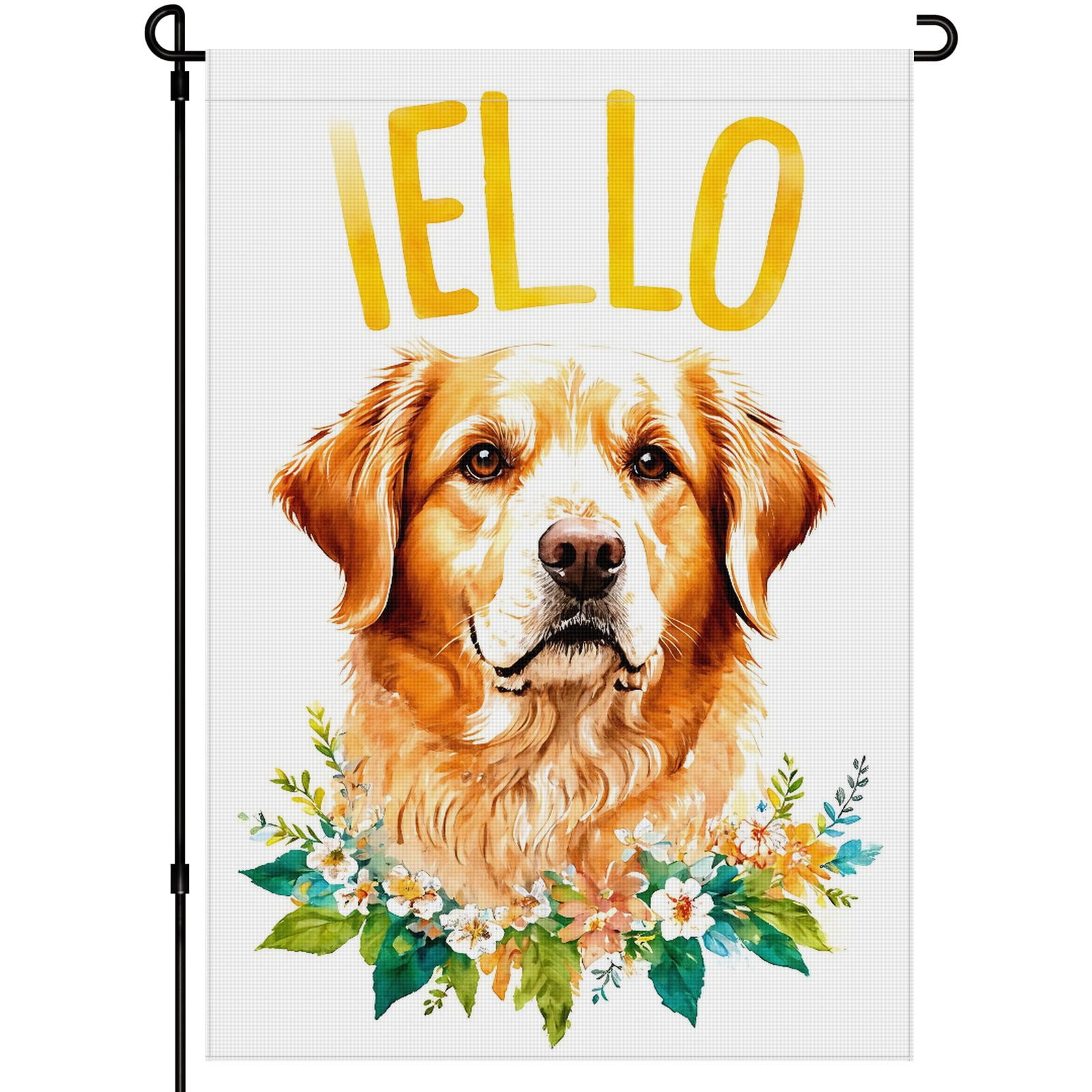 Golden Retriever Garden Flag - for Yard Farmhouse Garden 28x40 Inches ...