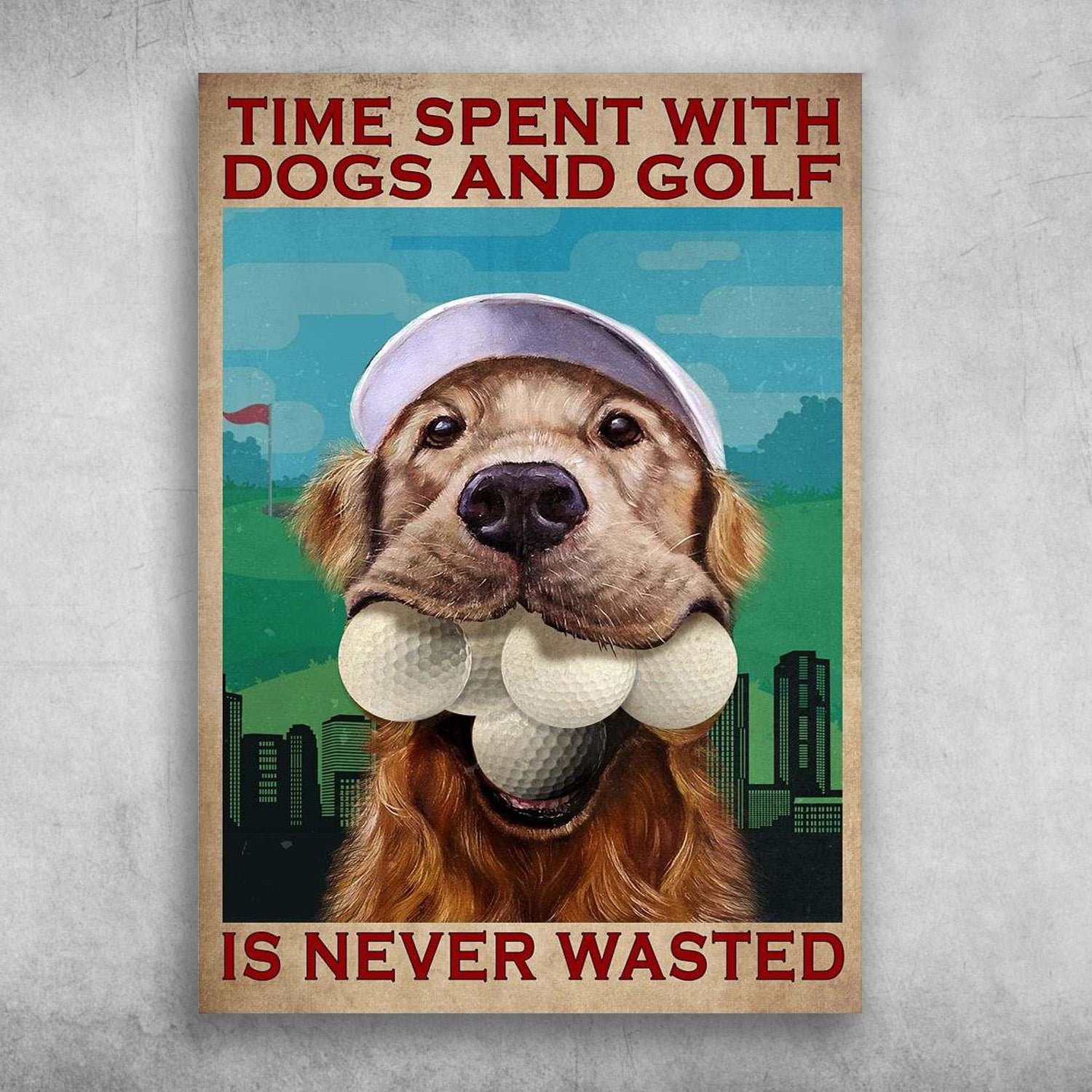 Golden Retriever, God Golf - Time Spent With Dogs And Golf, Is Never ...