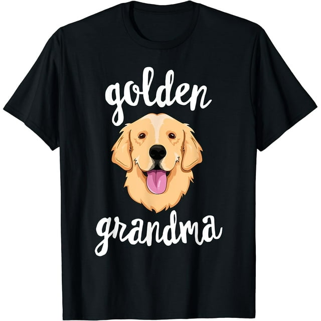 Golden Retriever Grandma T-Shirt Women Mom Dog Owner T-Shirt - Walmart.com