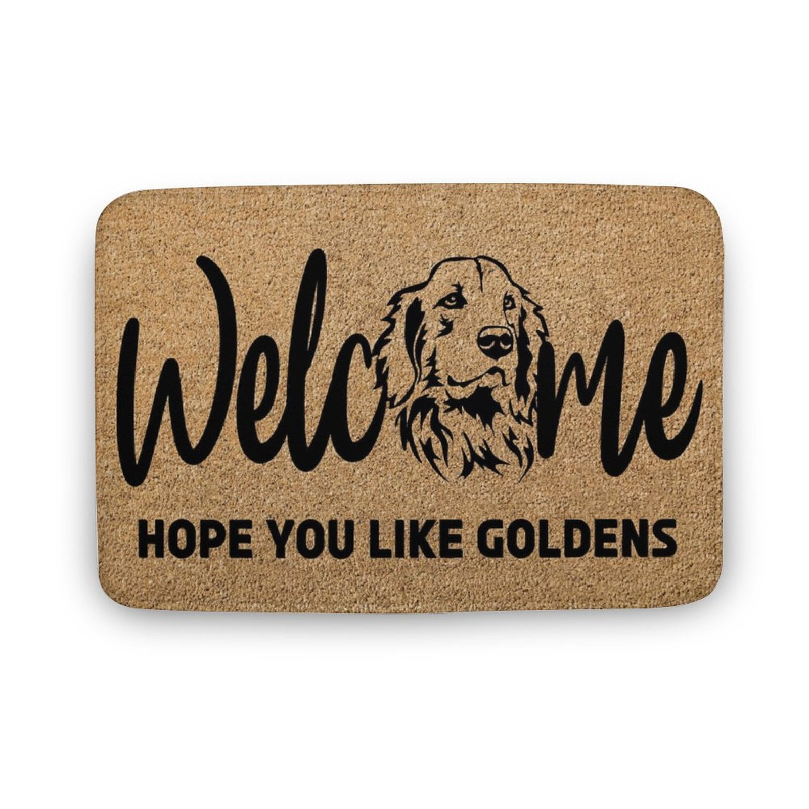 Golden Retriever, Labrador Doormat, Dog Welcome Mat, Hope You Like Dog ...