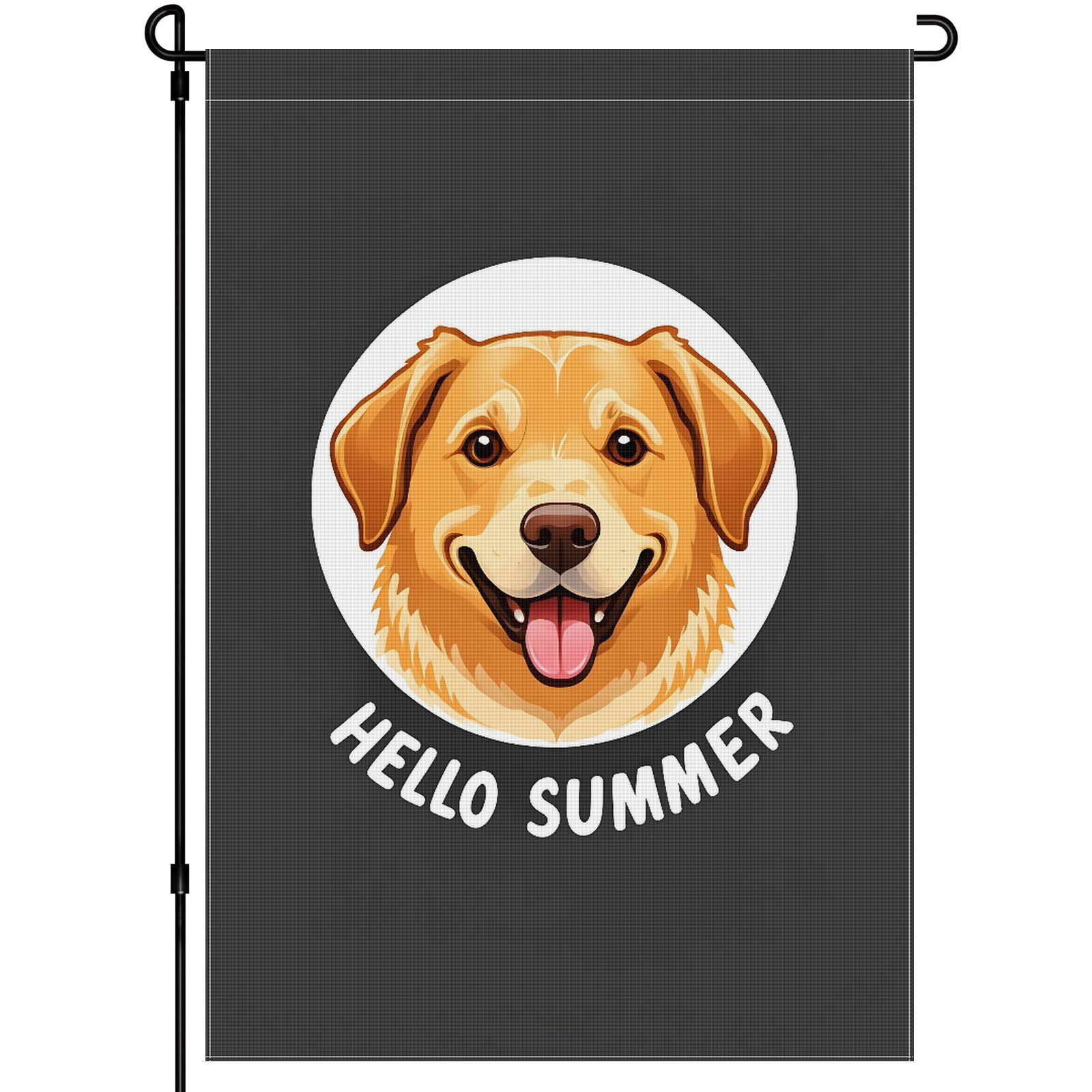 Golden Retriever Large Garden Flag for Porch Balcony Home Front Door ...