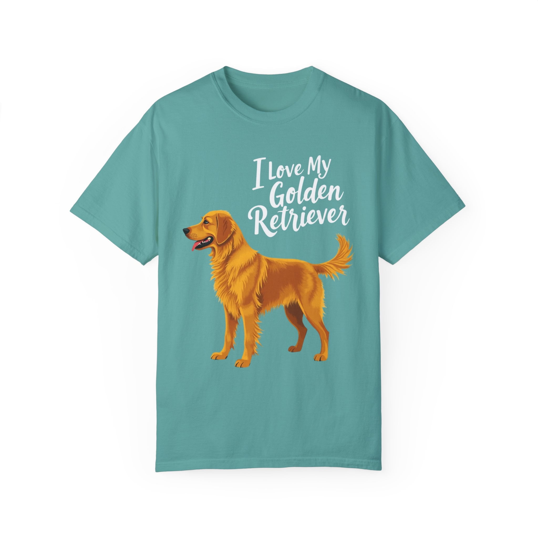 Golden Retriever Love T-shirt (Seafoam, M) - Walmart.com