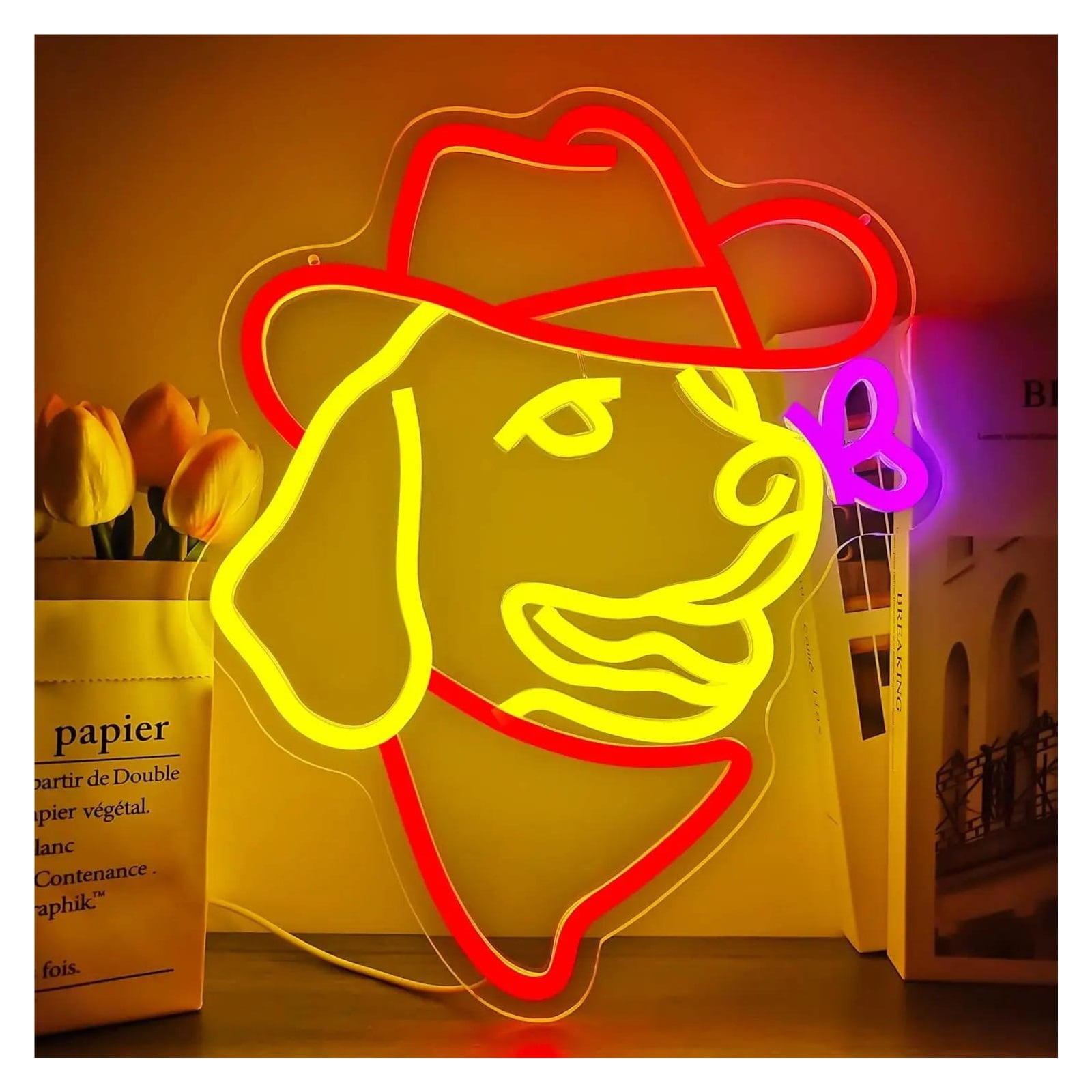 Golden Retriever Neon Lights For Bar Bedroom Pet Shop Game Room Decor ...