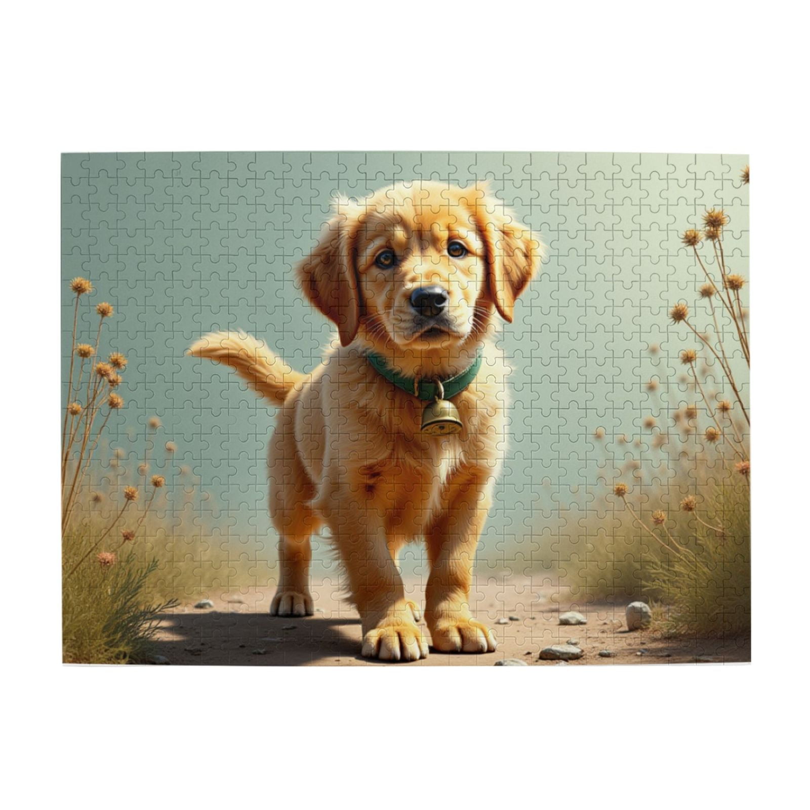 Golden Retriever Puppy 1000 Piece Adult Jigsaw Puzzle Challenging And ...