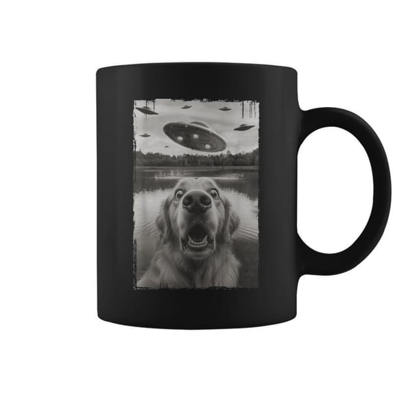 Golden Retriever Selfie With Ufo Golden Retriever Coffee Mugs - Walmart.com