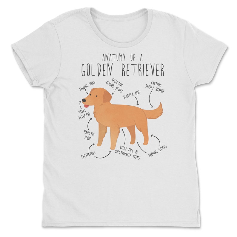 Golden Retriever Tee – Funny Dog Shirt for Golden Mom & Dad or Puppy ...