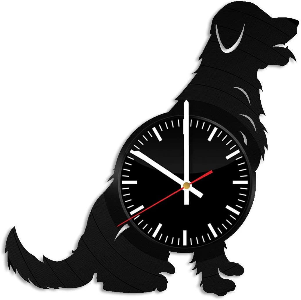 Golden Retriever Vinyl Wall Clock,Vinyl Record Clock Wall Art Unique ...