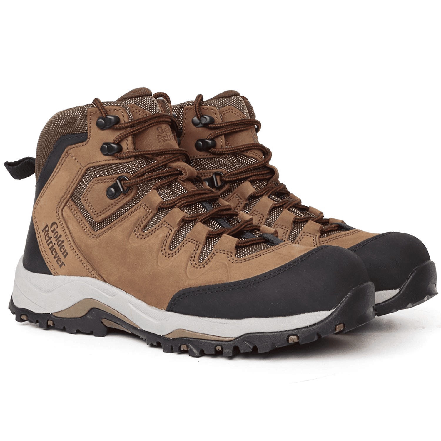 Golden Retriever Work Boots for Men - 6" Steel Toe Mens Work Boots, Non ...