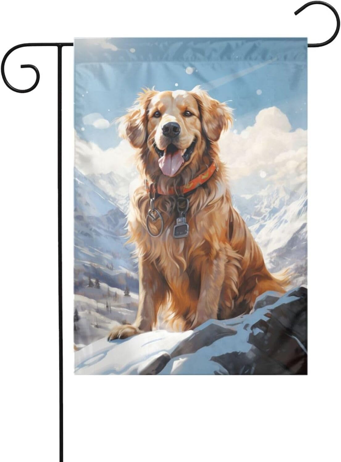 Golden Retriever pet Garden Flags Double Sided,Garden Flags for All ...