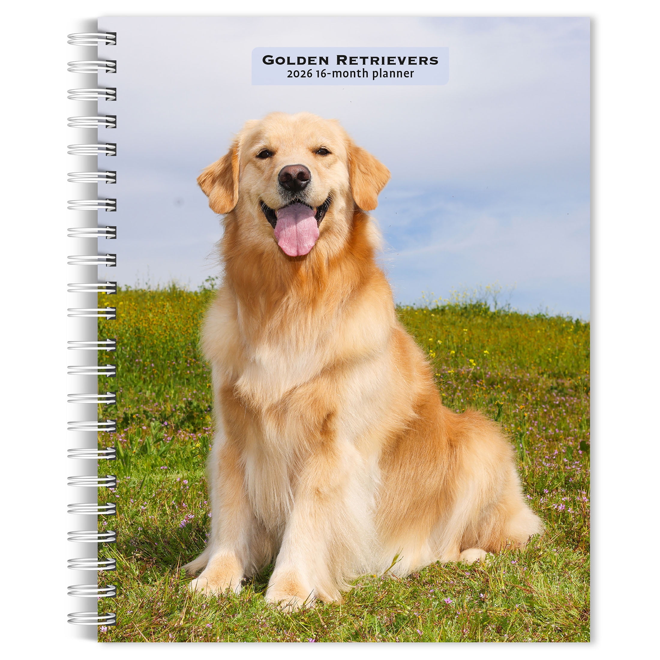 Golden Retrievers | 2026 6x7.75" Spiral-Bound Engagement Planner ...