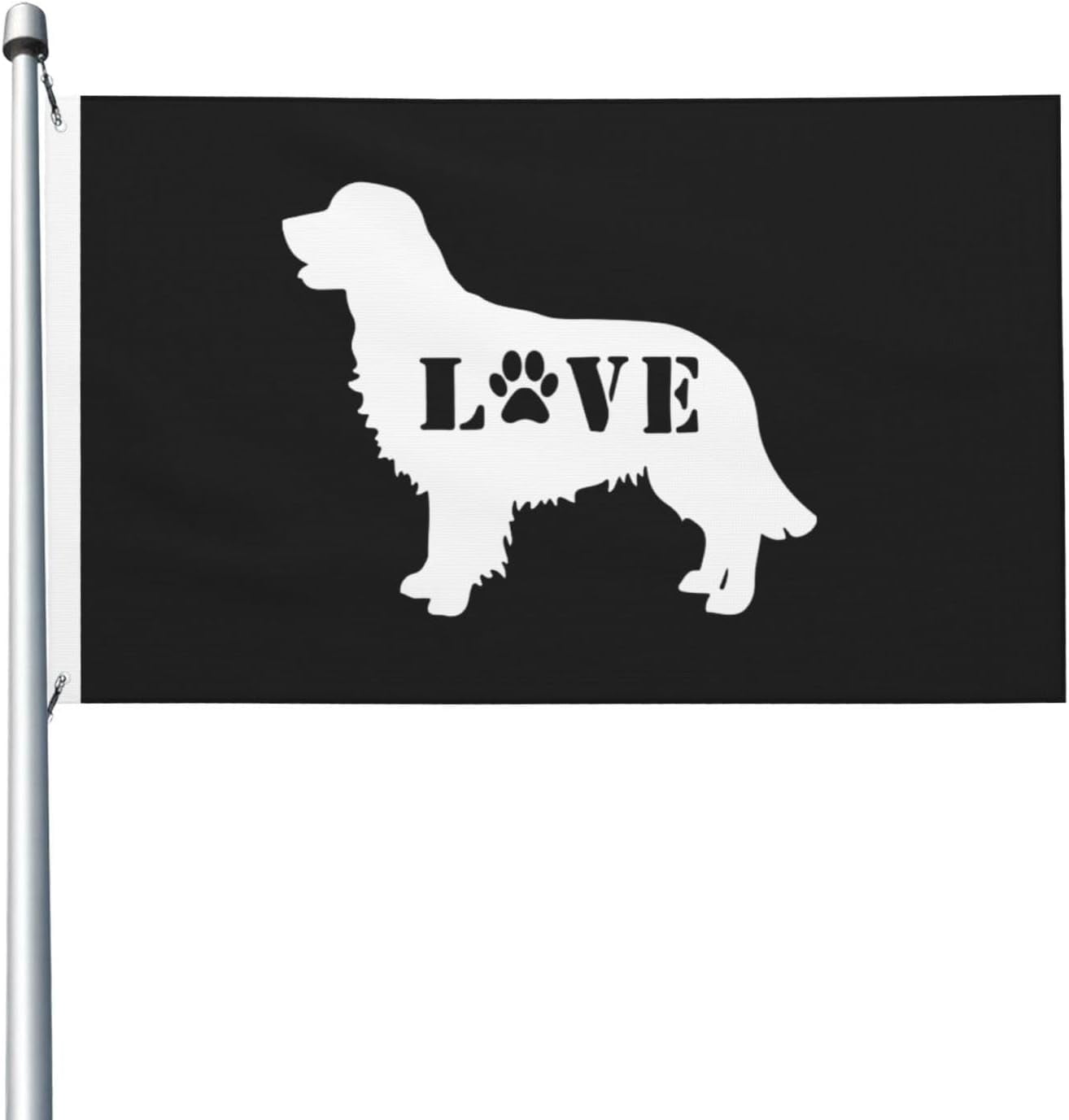 Golden Retrievers Love Dog Paw Flag Garden Flag 3x5ft Double Sided ...