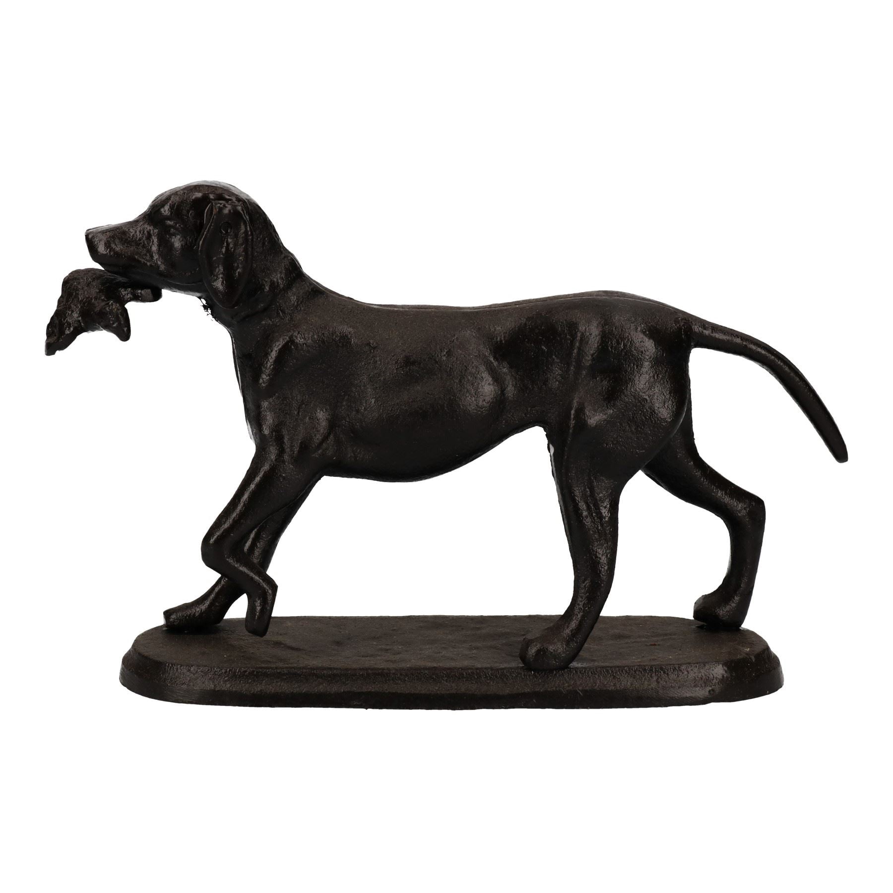 Golden Retrievor Labrador Dog Cast Iron Statue Figure Trophy Fireplace ...