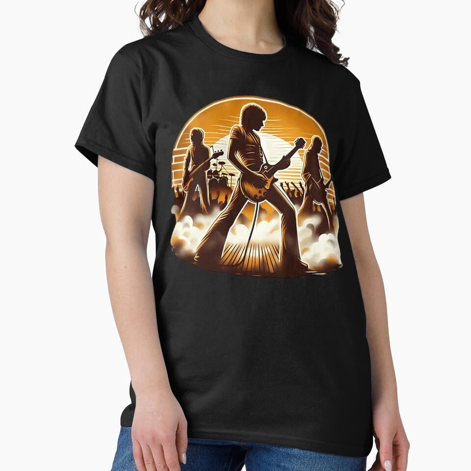 Golden Retro Sunset Sunburst Graphic Vintage Vibe T-Shirt - Walmart.com