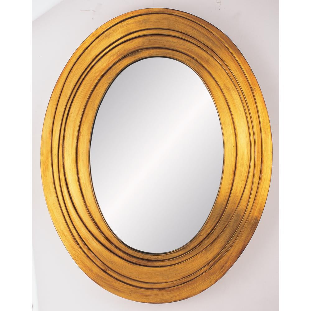 OK Lighting Golden Ripple Mirror - Walmart.com