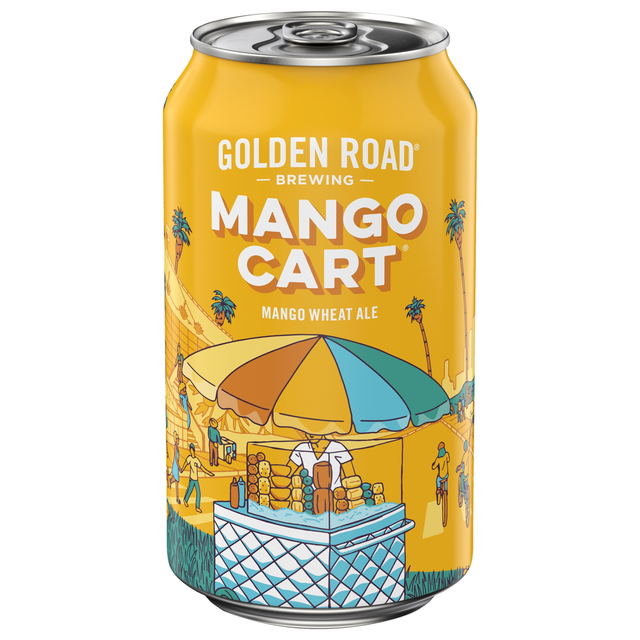 Golden Road Wheat Ale Mango Cart Beer 12 fl oz 1 Can, Craft Beer, 4.0% ...